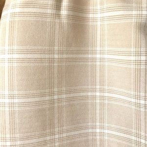 Skirts | Chic Creamy Tan Grid Skirt | Poshmark